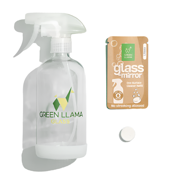Glass + Mirror Cleaning Kit & Refill Tablets